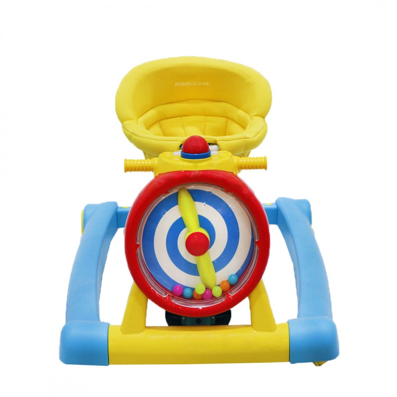 Teaching to walk, yellow