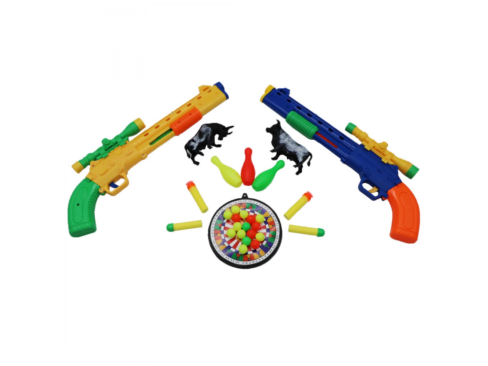 Two pistols with cork bullets