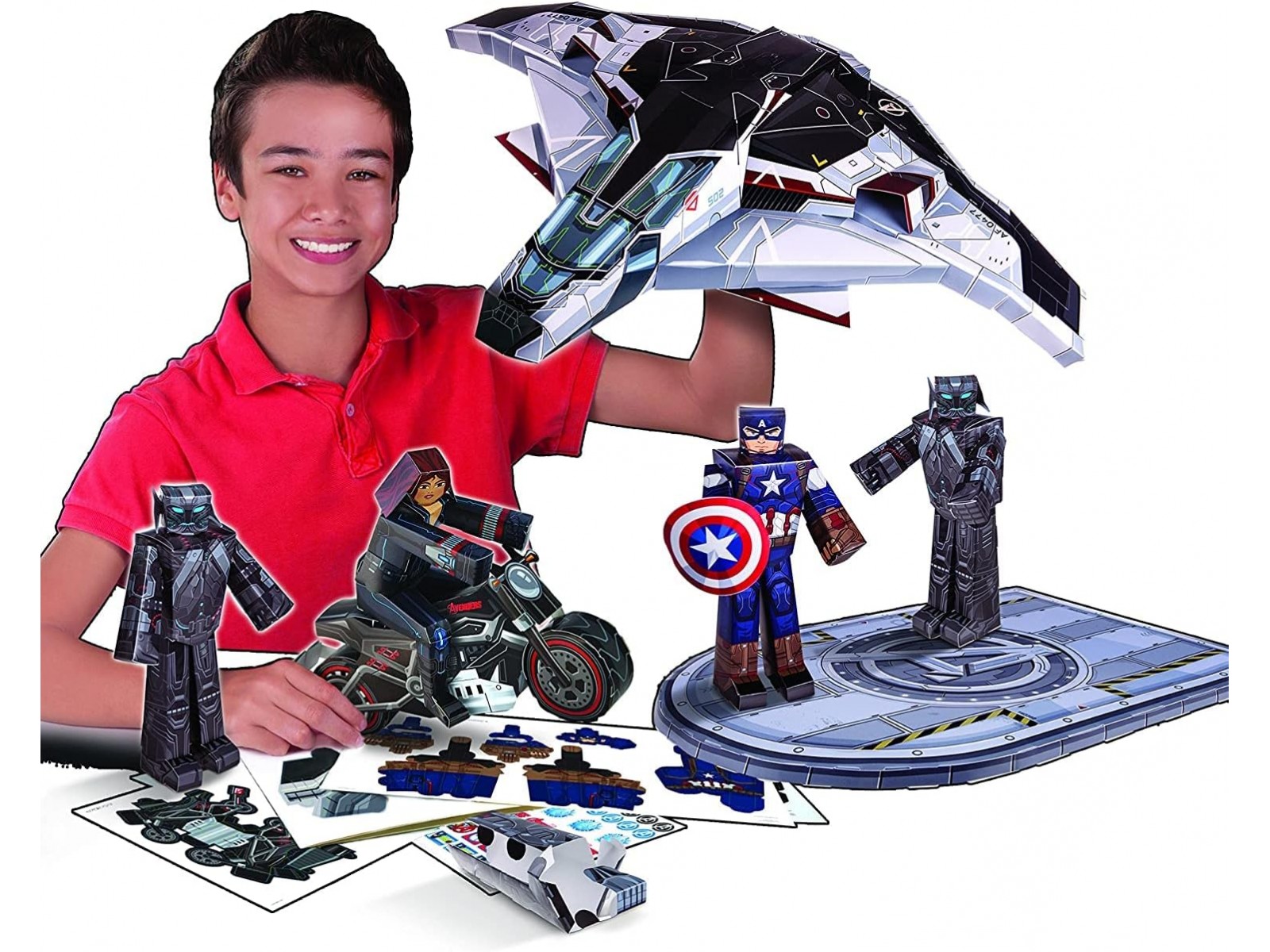 Games for making paper models of the Queen Jet from the Marvel Avengers ...