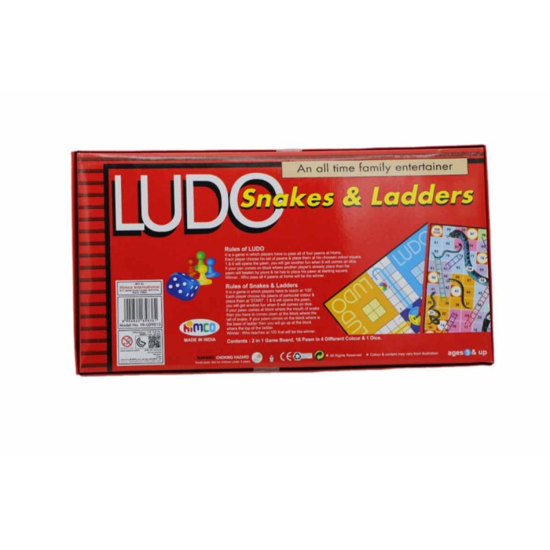 Ludo snakes and ladders 2 in 1 game