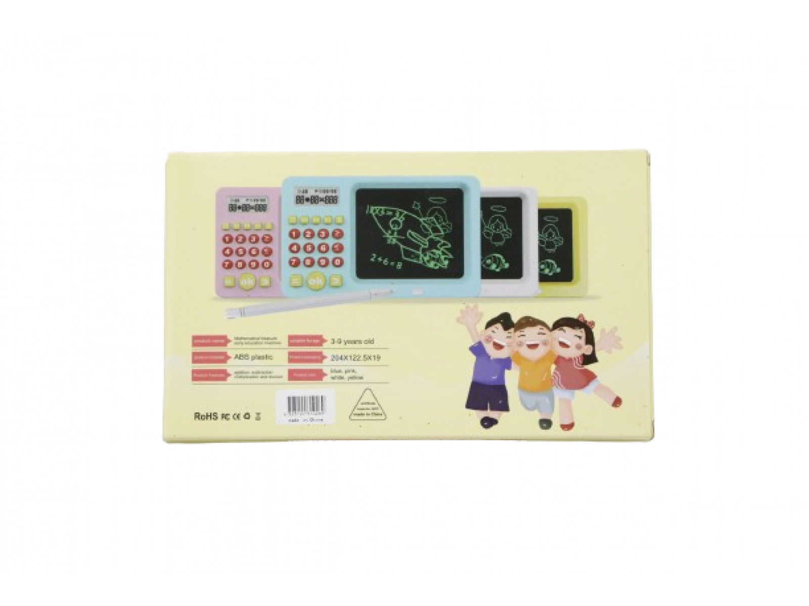 The calculator with an educational whiteboard for children