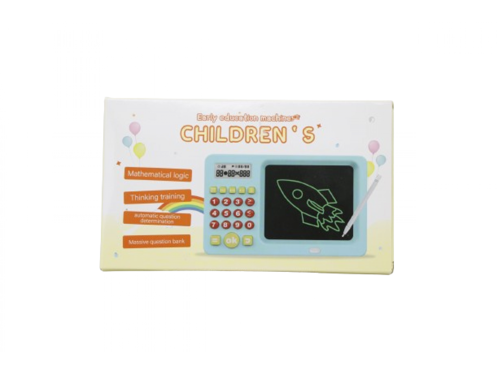 The calculator with an educational whiteboard for children
