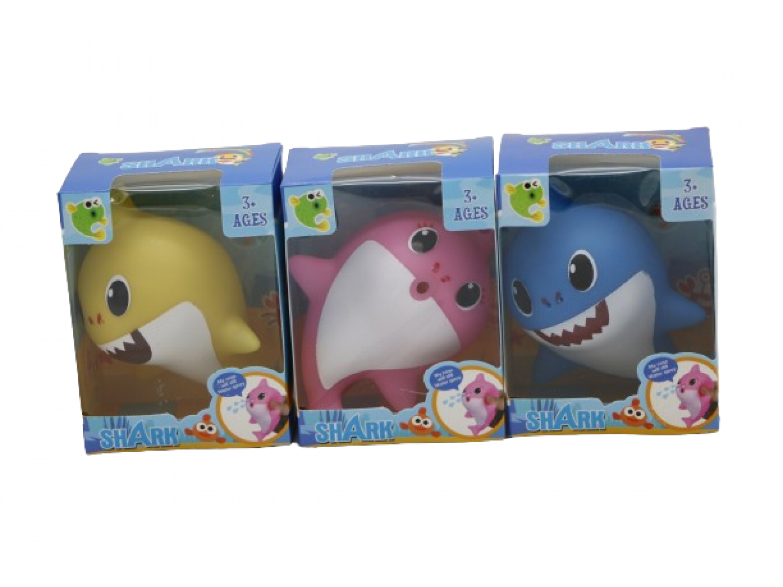 Plastic Baby Shark with a surprised face for children