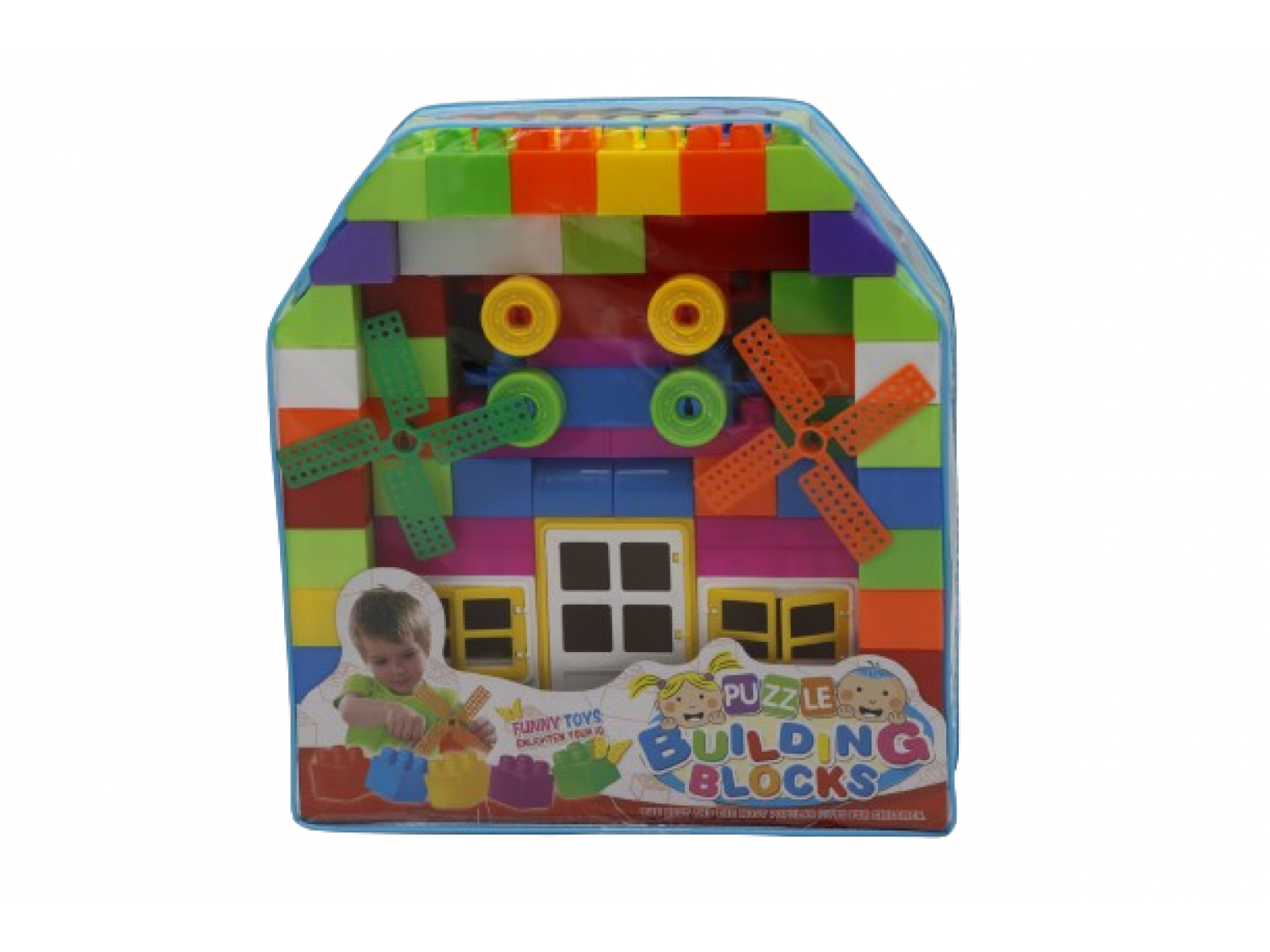 Block construction bag