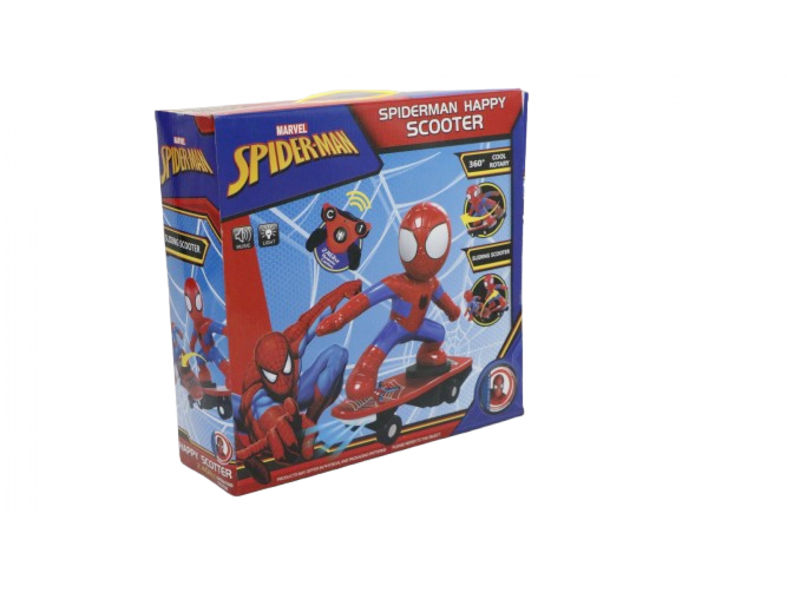 Spider-Man scooter toy with remote control