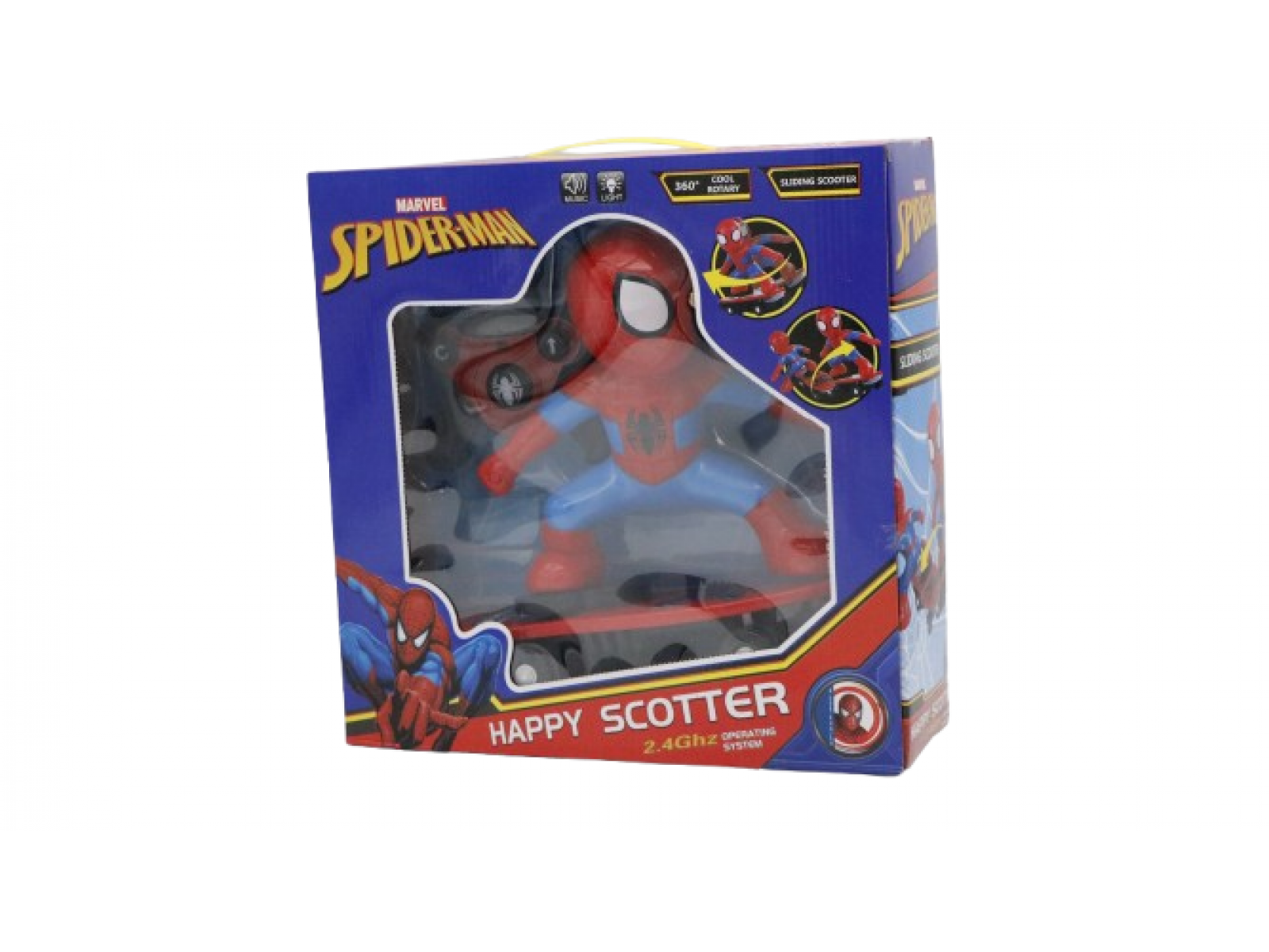 Spider-Man scooter toy with remote control