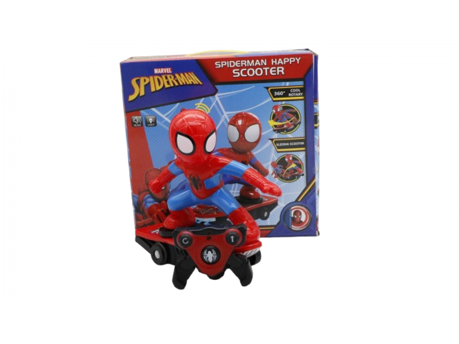 Spider-Man scooter toy with remote control