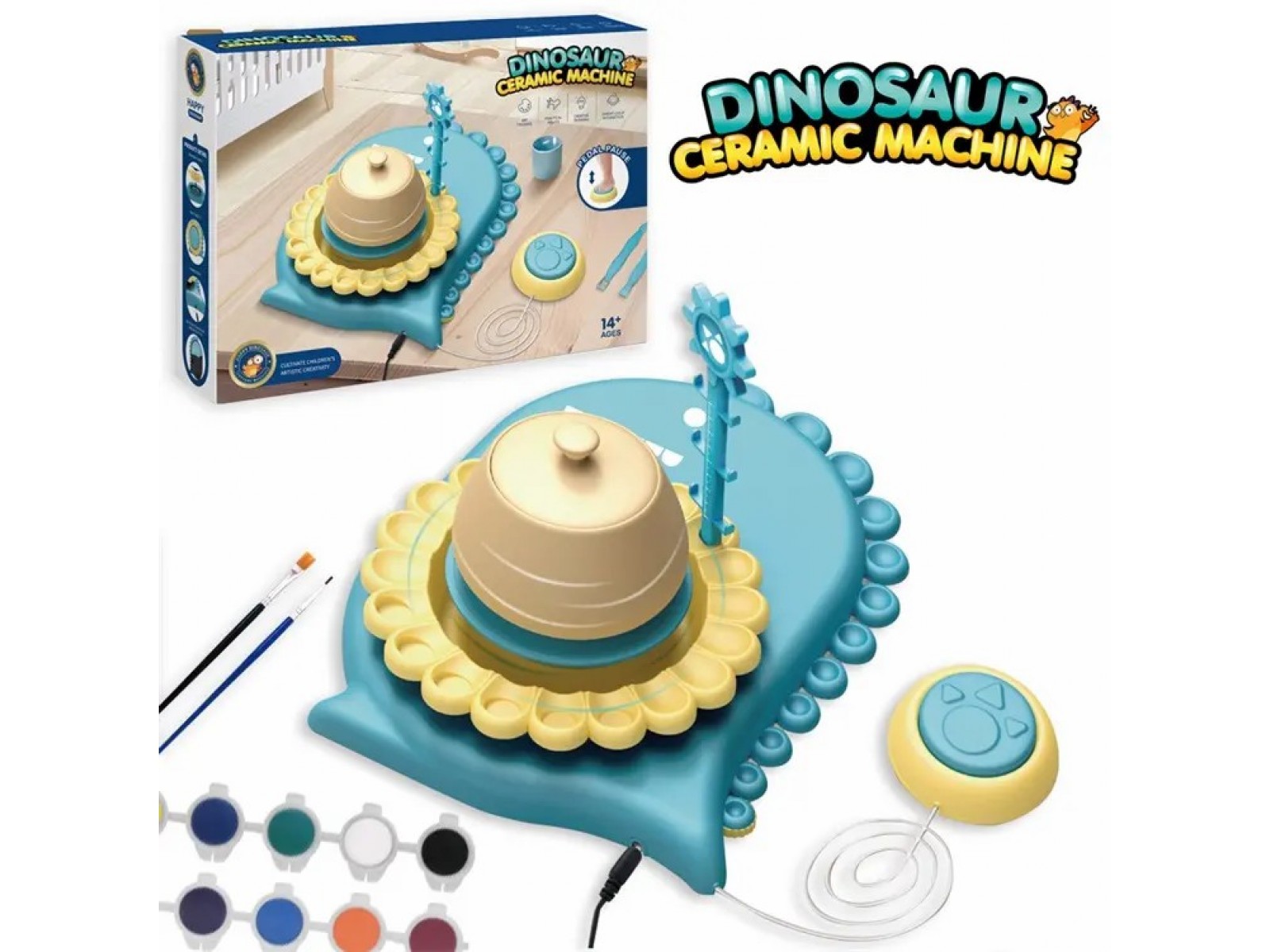 Pottery making game with colors