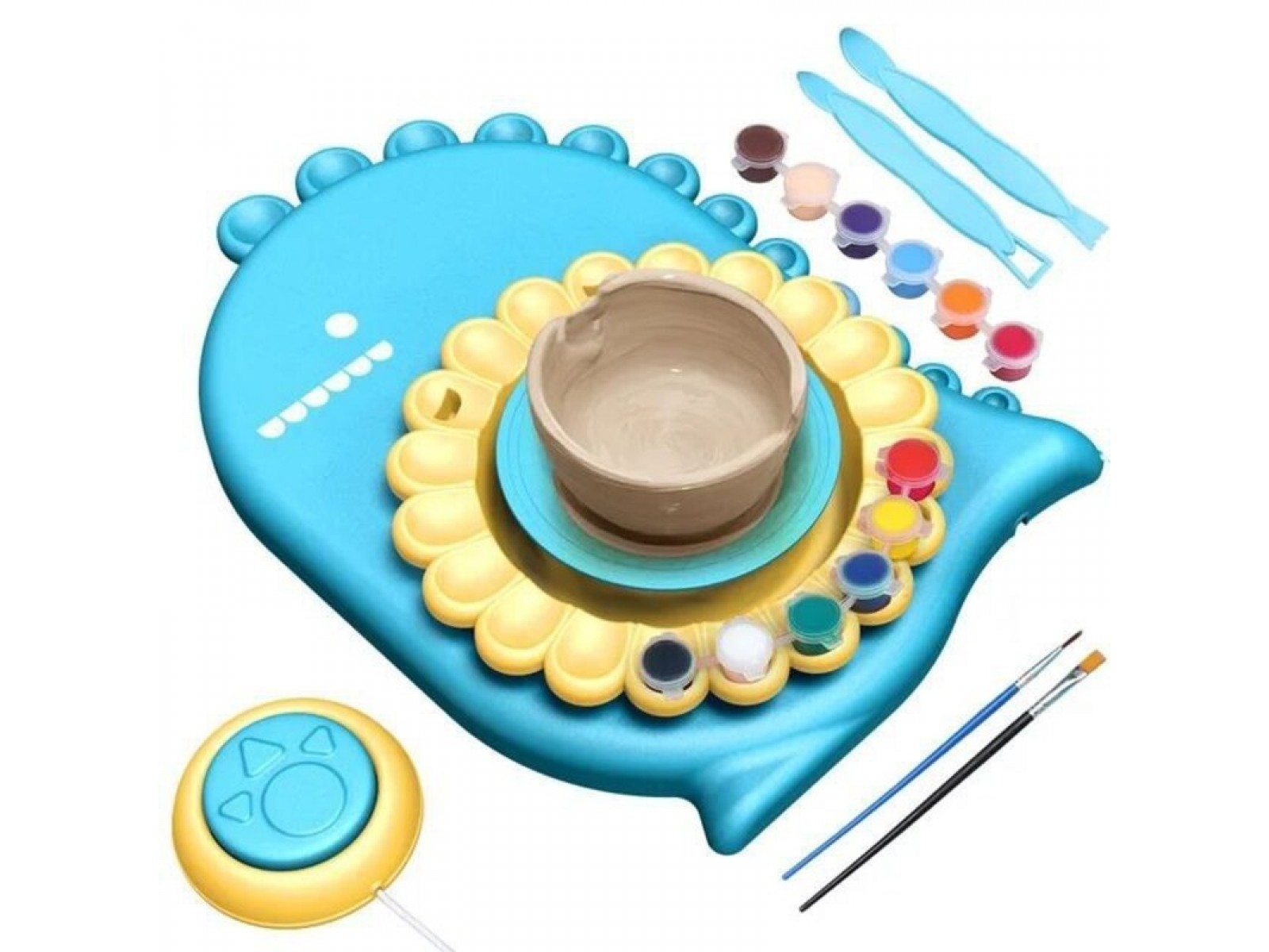 Pottery making game with colors